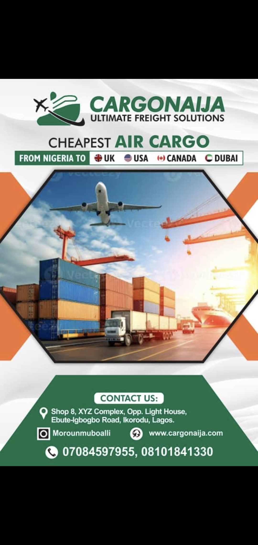 Cargo From Ikorodu to South Africa - Cargo Naija